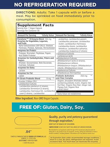 Renew Life digestive enzymes for bloating relief