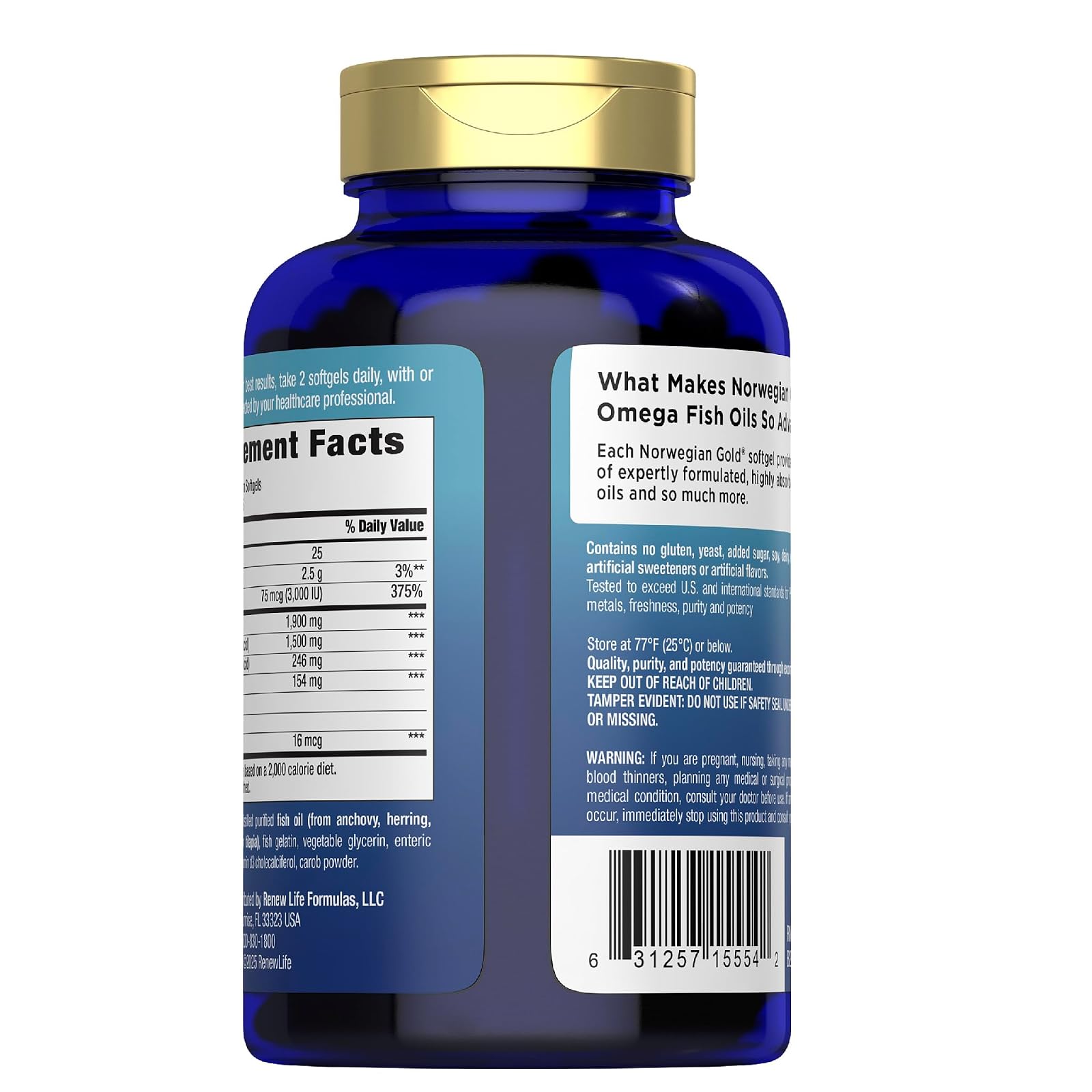 Renew Life fish oil capsules