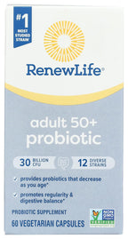 Renew Life probiotic capsules for gut health