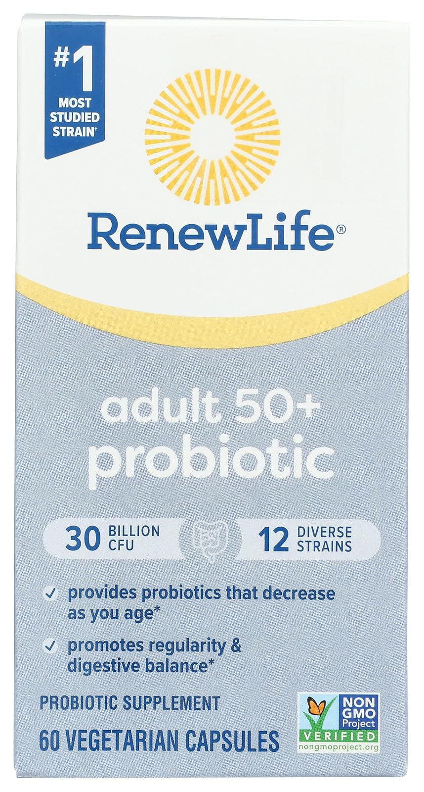 Renew Life probiotic capsules for gut health
