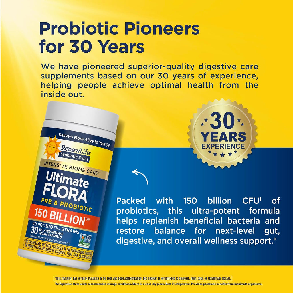Renew Life probiotics 50 billion CFU option