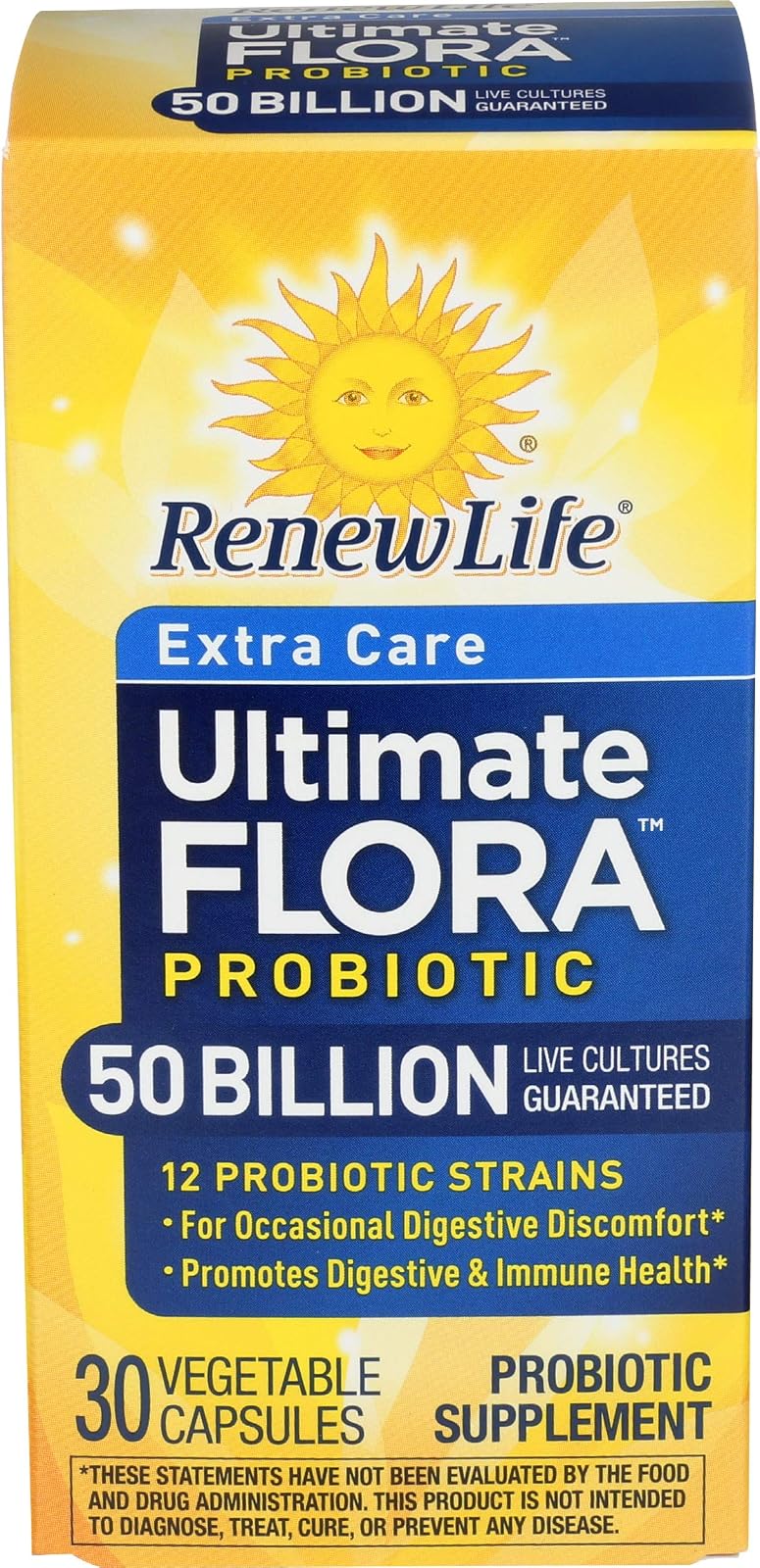Renew Life probiotics for digestive health