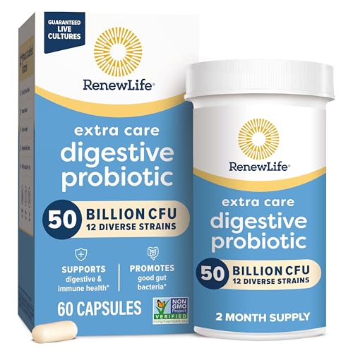 Renew Life probiotics for digestive health