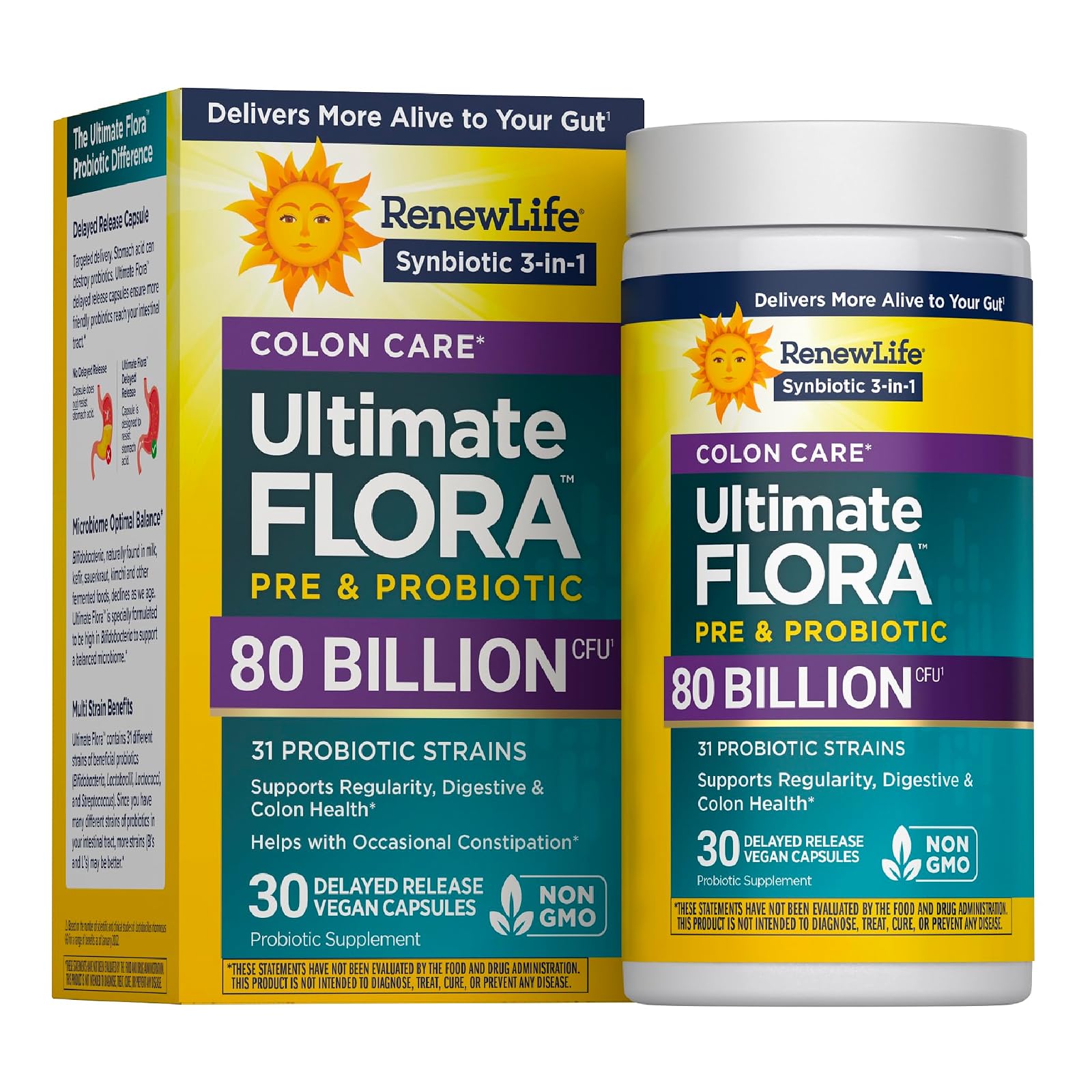Renew Life probiotics for digestive health