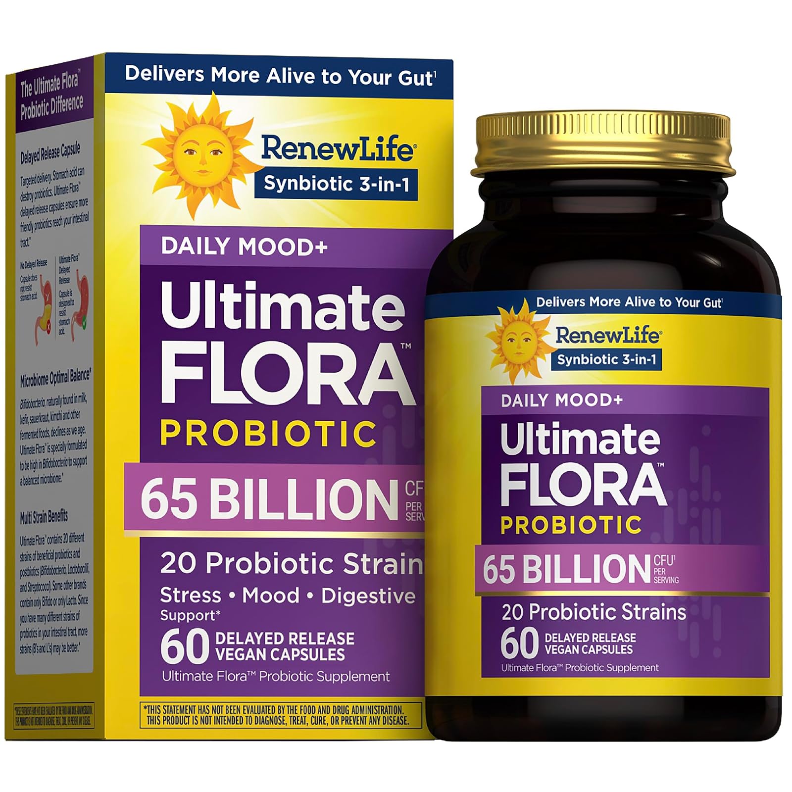 Renew Life probiotics for digestive health