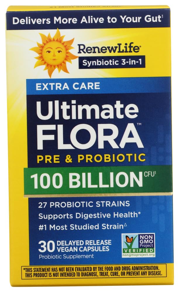 Renew Life probiotics for digestive health