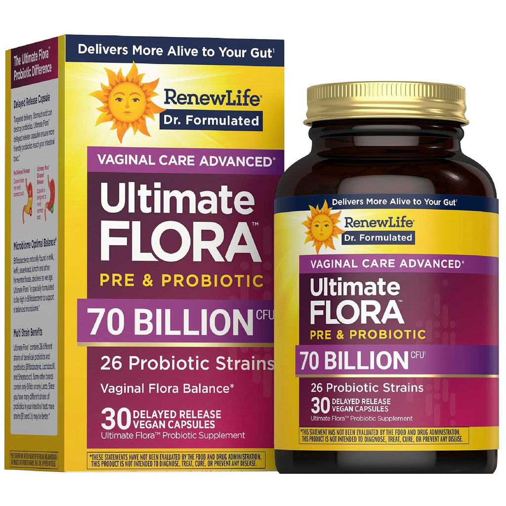 Renew Life probiotics for digestive health