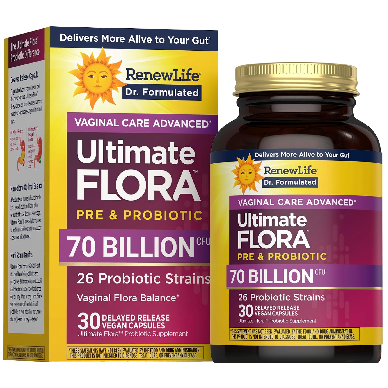 Renew Life probiotics for digestive health