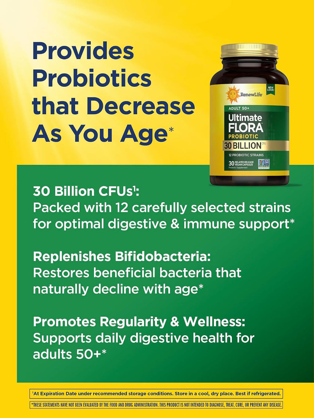 Renew Life probiotics for gut balance