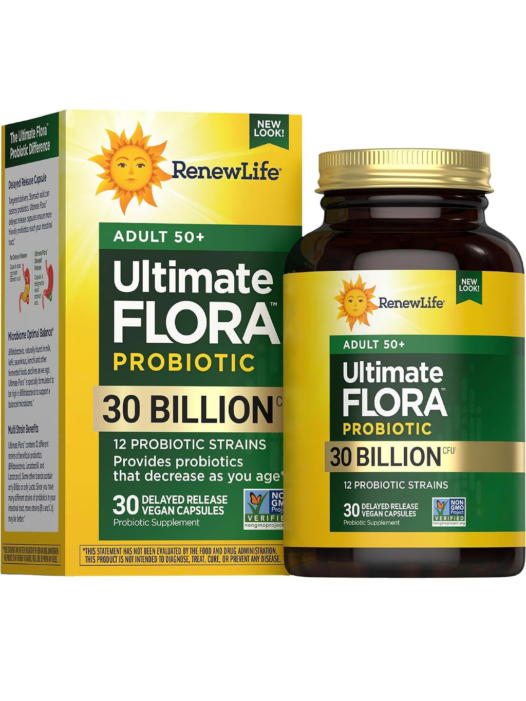 Renew Life Ultimate Flora probiotics for seniors