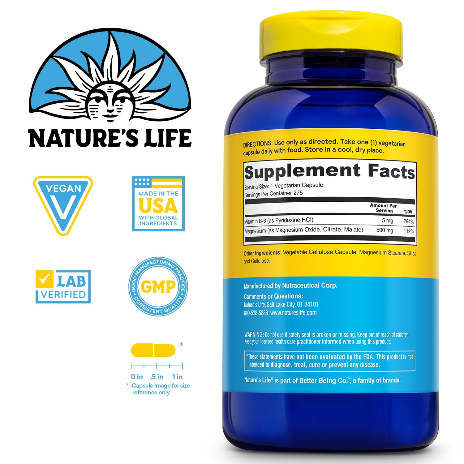 Renewing magnesium 500 mg vegcaps