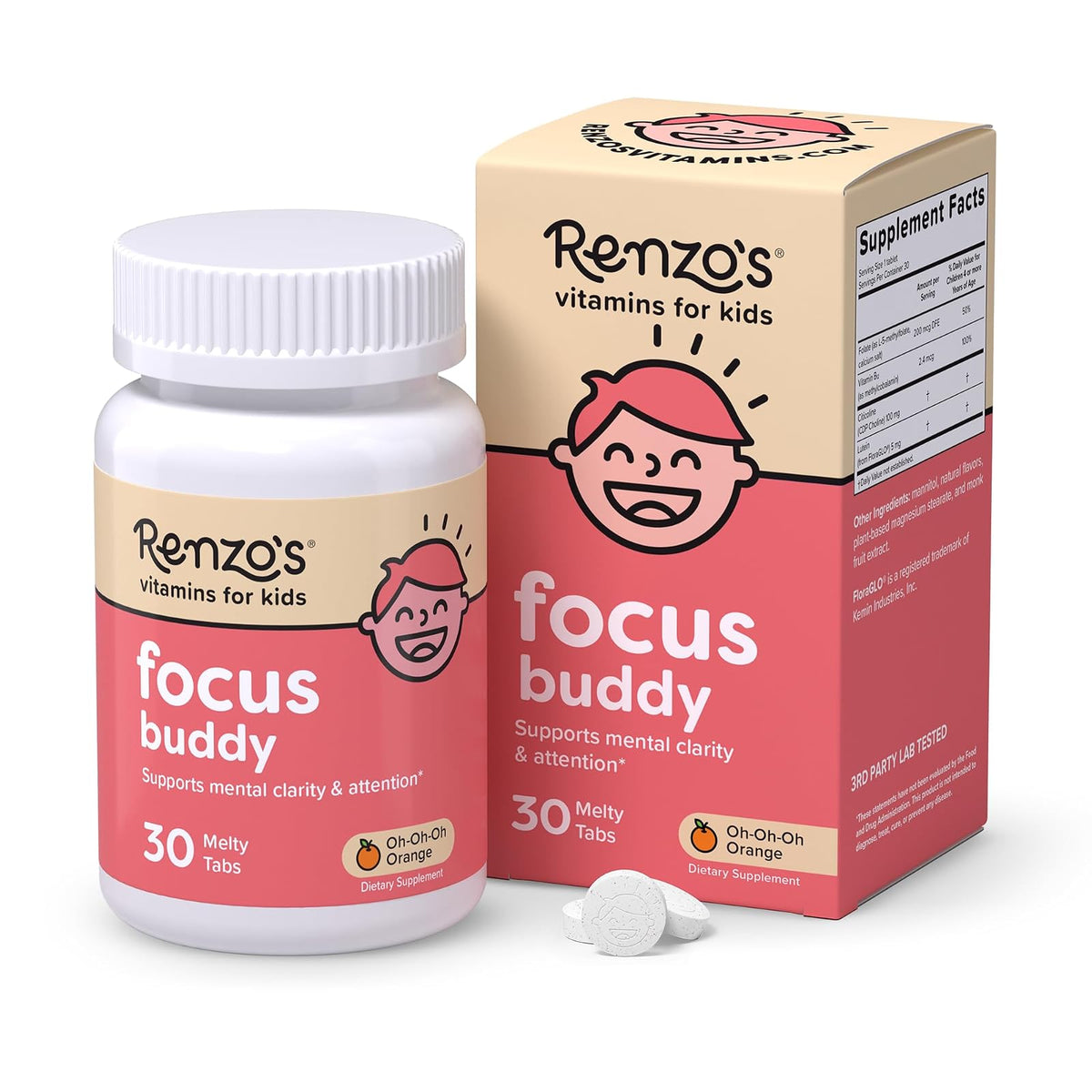 Renzo's Focus Buddy kids brain support