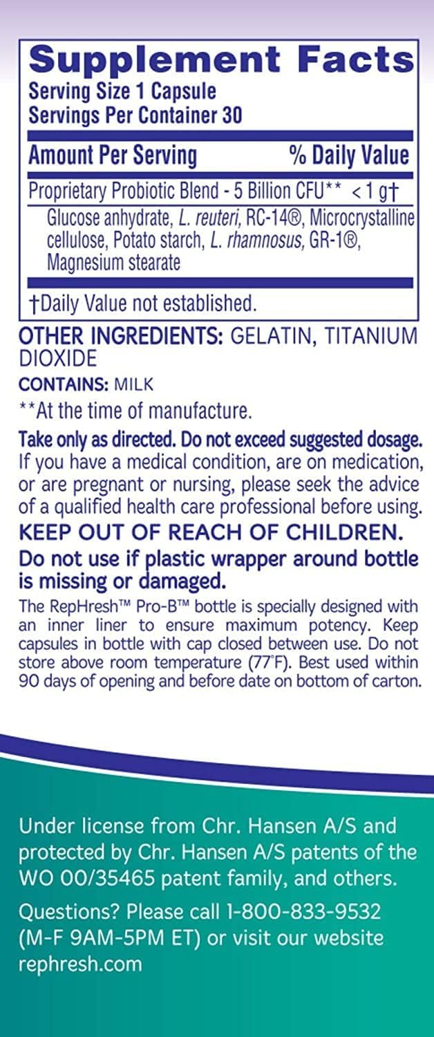Rephresh Pro-B kids probiotic option