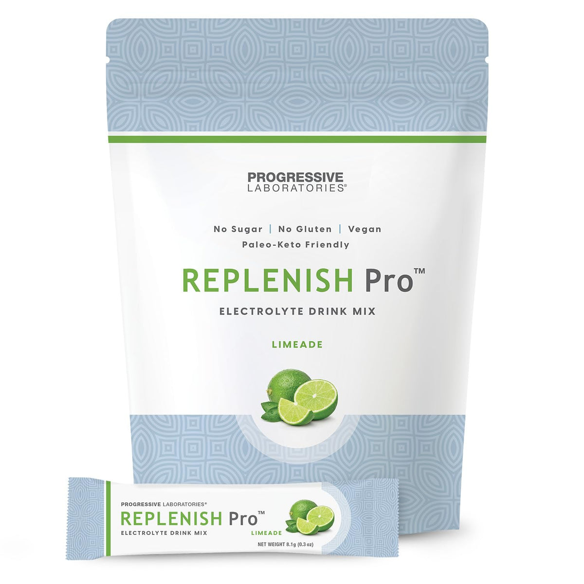 Replenish Pro electrolytes powder limeade