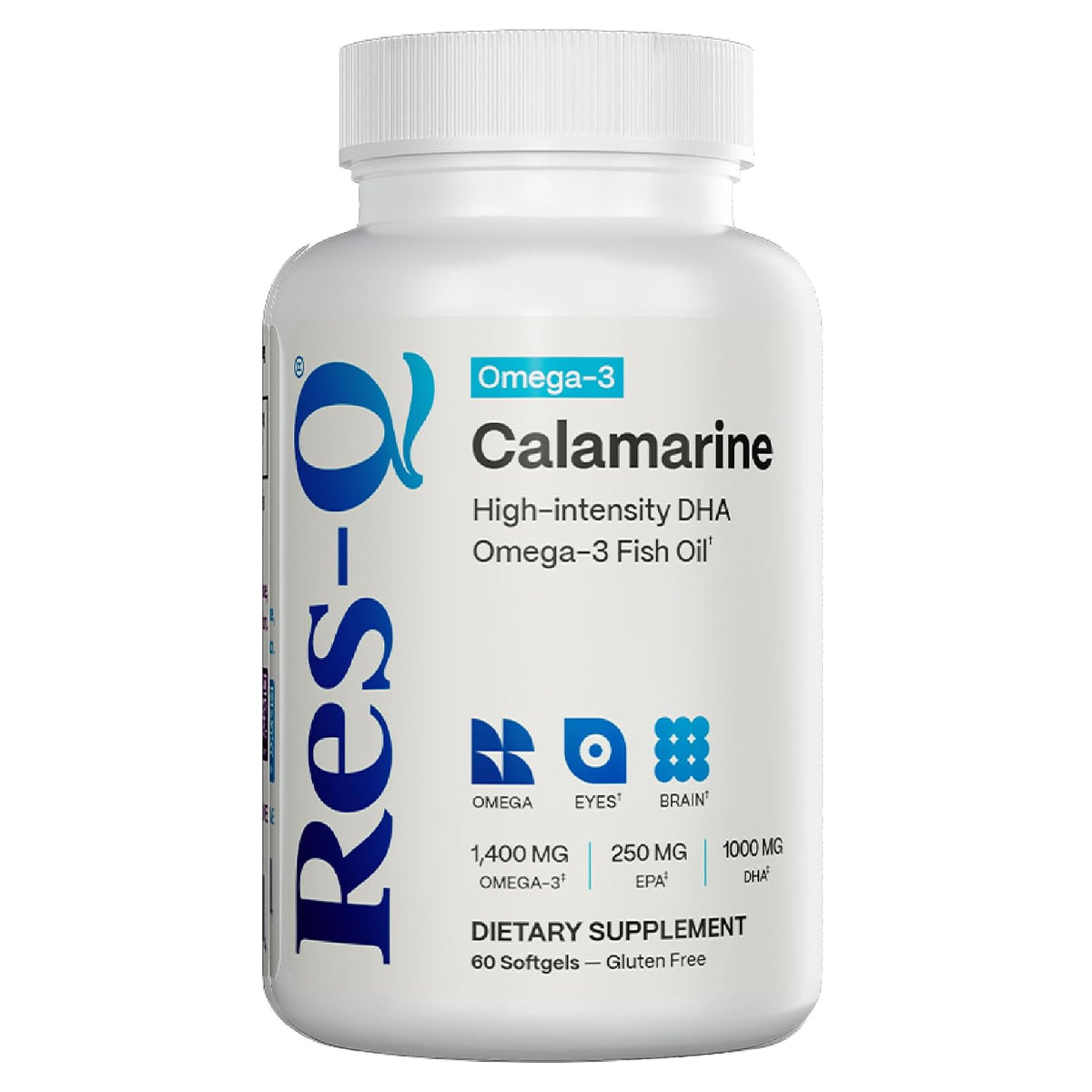 Res-Q Calamarine DHA Omega-3 capsules for heart health