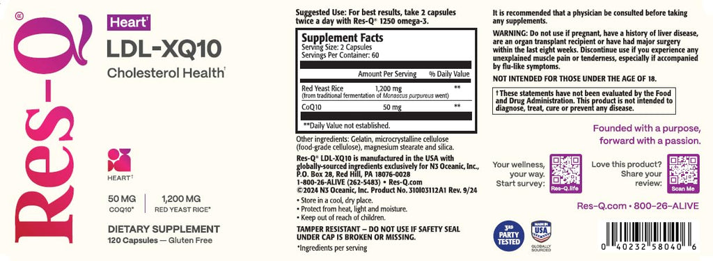 Res-Q red yeast rice capsules benefits