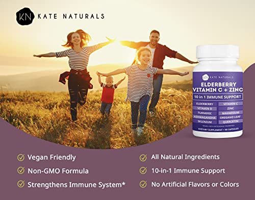 resalable bottle of elderberry capsules