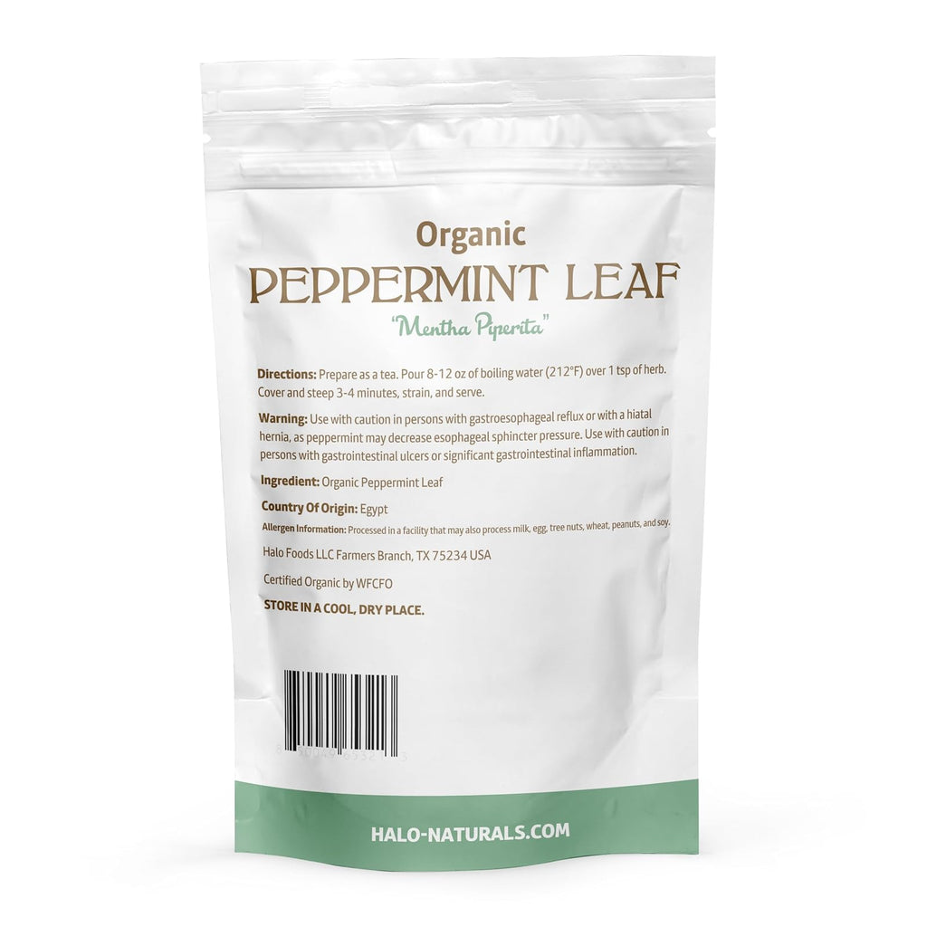 resalable pouch peppermint tea