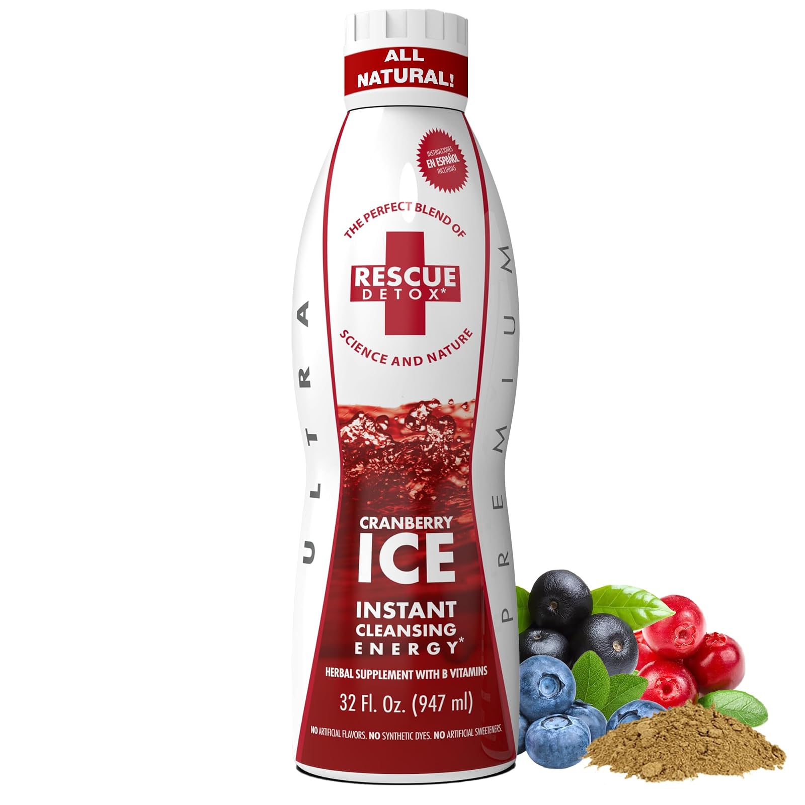 Rescue Detox ICE cranberry cleanse drink