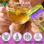 Resealable bag for fresh herbal tea