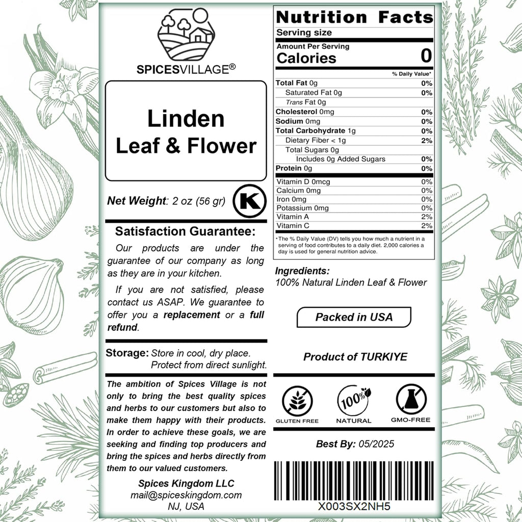 Resealable bag for fresh linden tea
