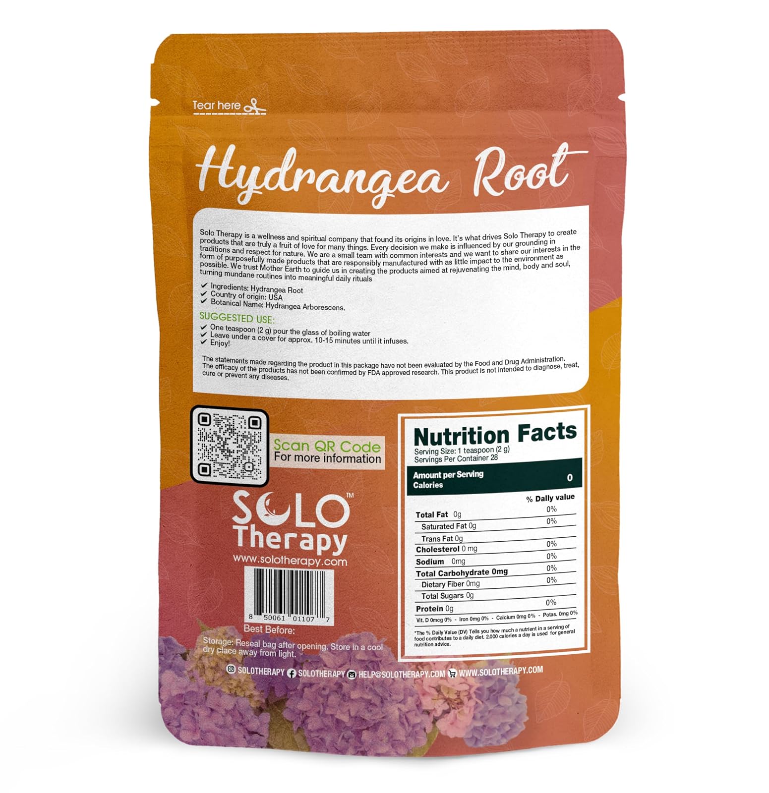 Resealable bag herbal tea freshness