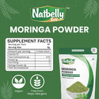 resealable bag of moringa leaf powder