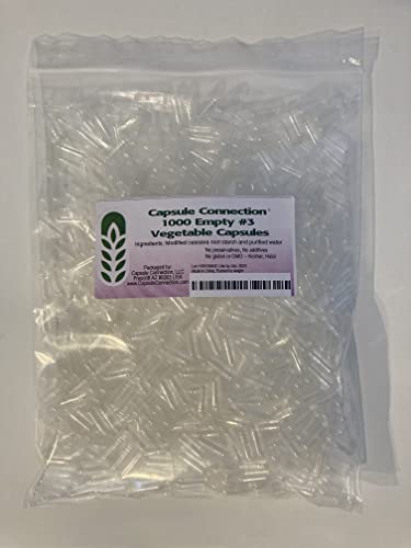 resealable bag of size #3 capsules