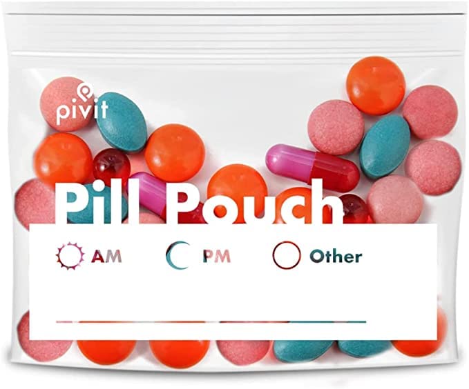 resealable pill pouches for convenience