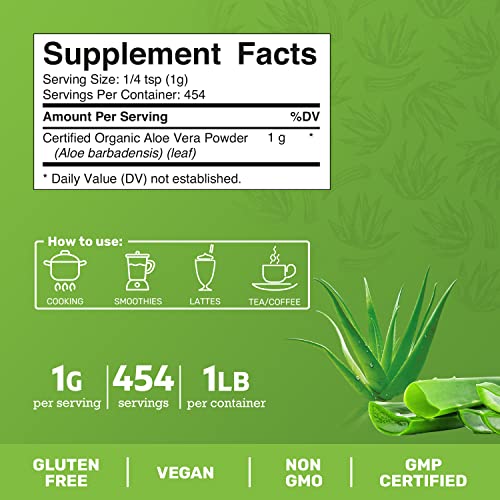 resealable pouch aloe vera powder