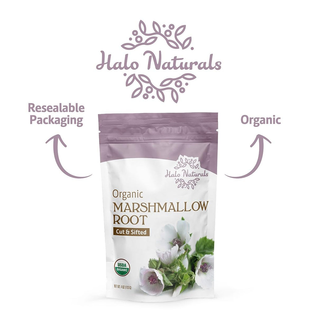 resealable pouch marshmallow root storage