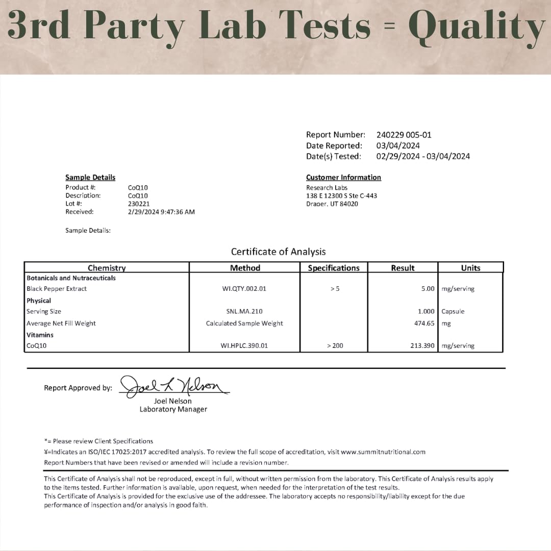 Research Labs coq10 immune support