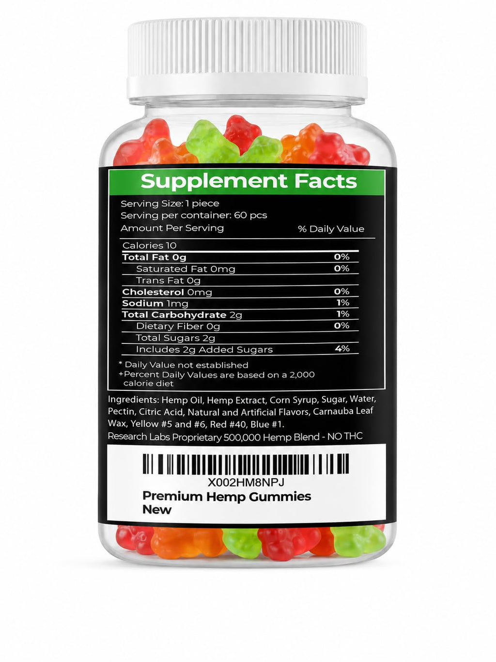 Research Labs hemp gummies daily supplement