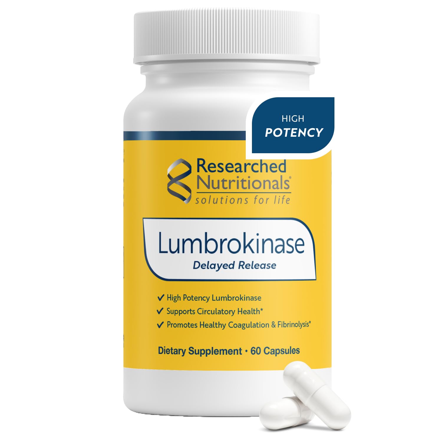 Researched Nutritionals Lumbrokinase benefits