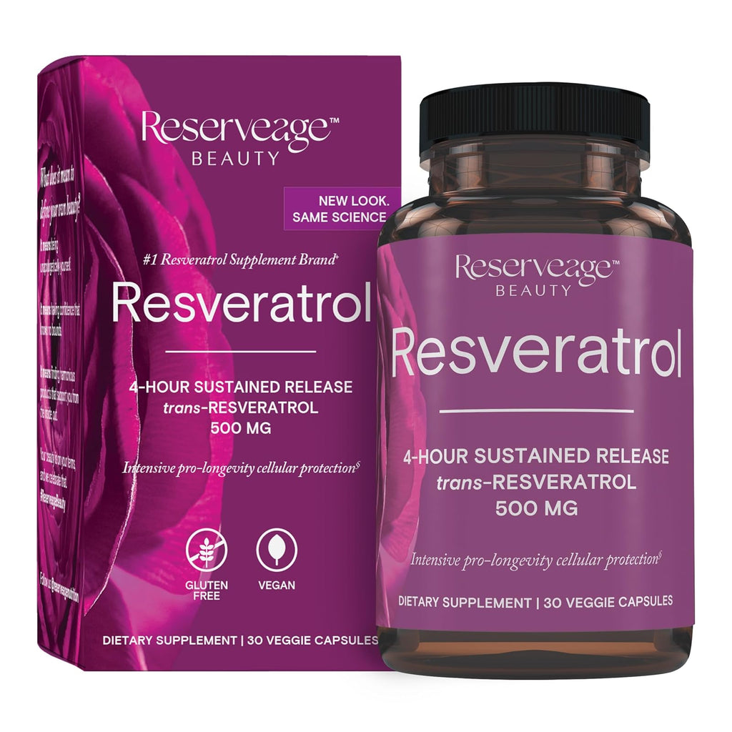Reserveage Beauty Resveratrol antioxidant capsules