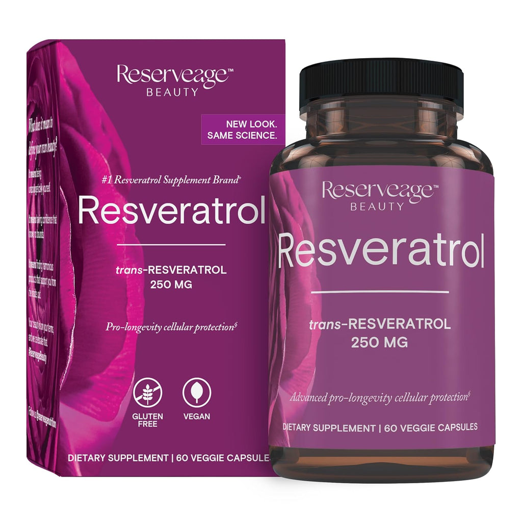 Reserveage Beauty Resveratrol capsules for skin health