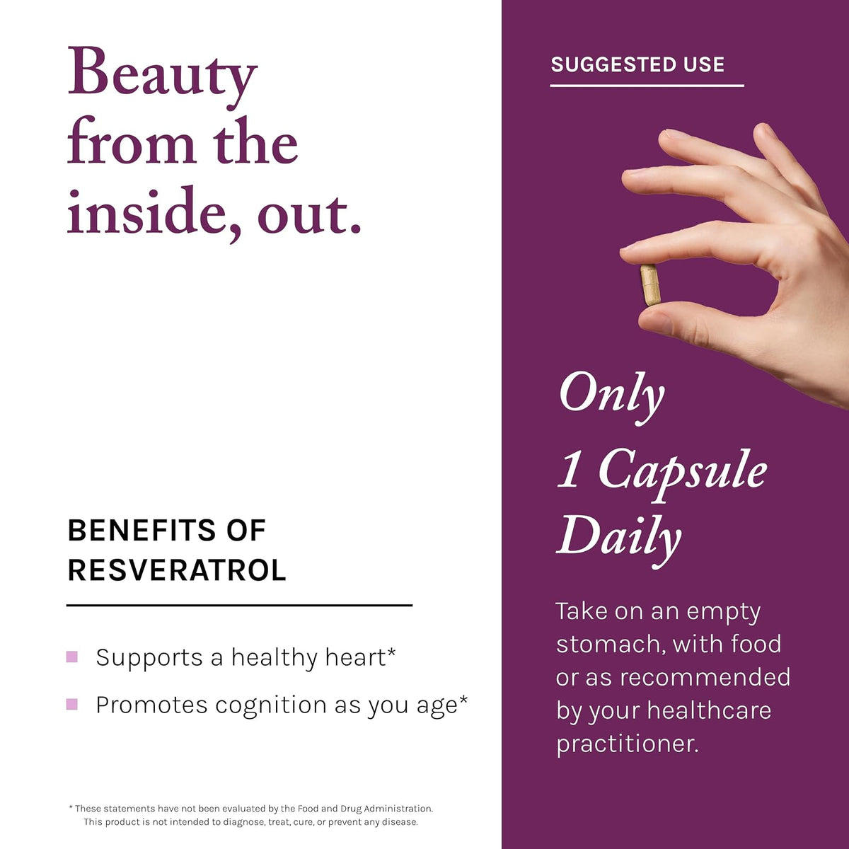 Reserveage Beauty resveratrol for healthy aging