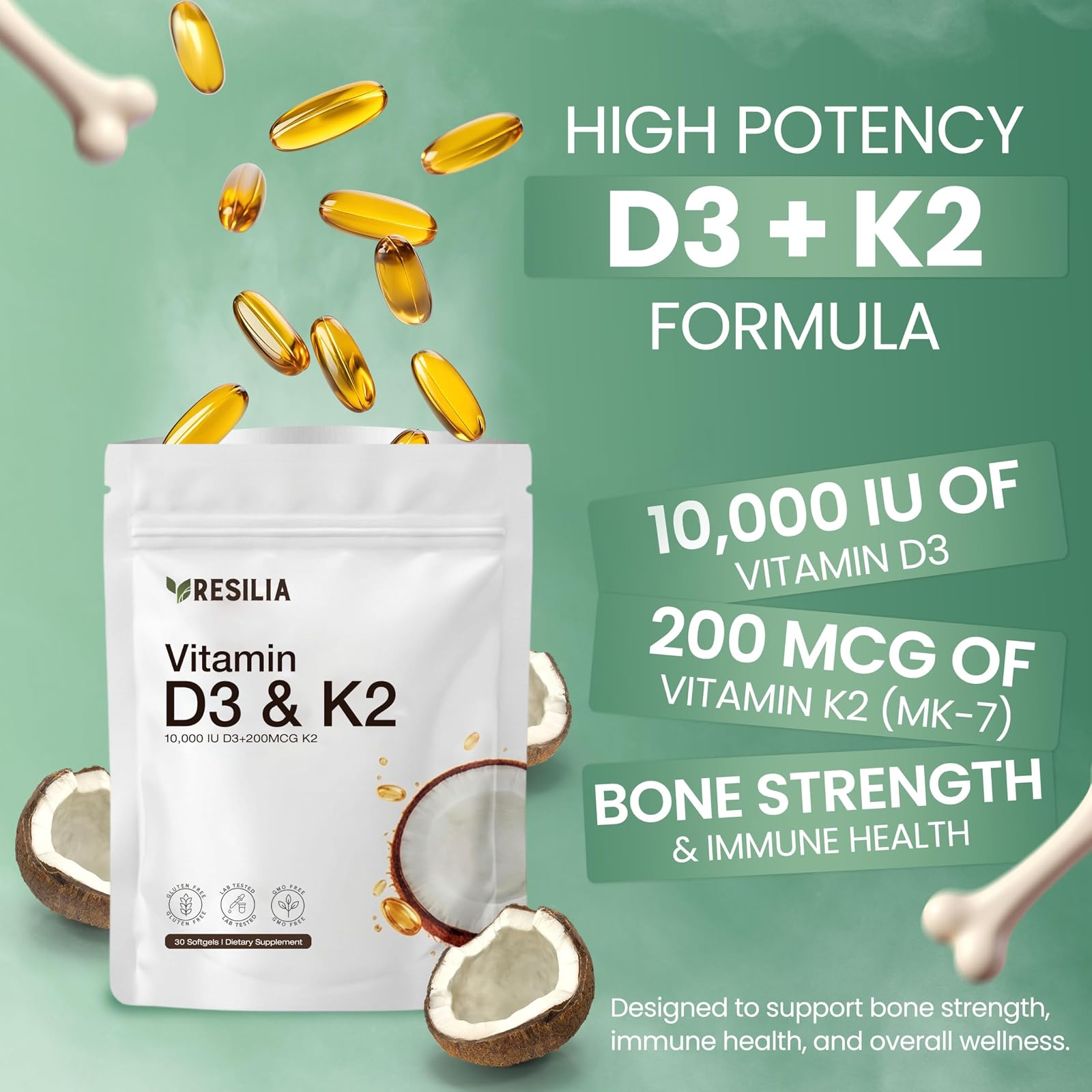 Resilia softgels support heart function