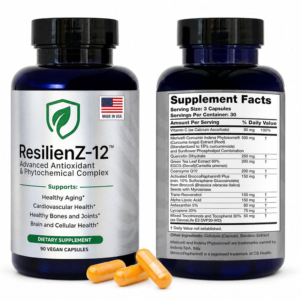 ResilienZ-12 antioxidant supplement benefits