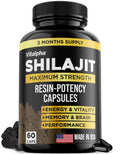 Resin Shilajit capsules for vitality