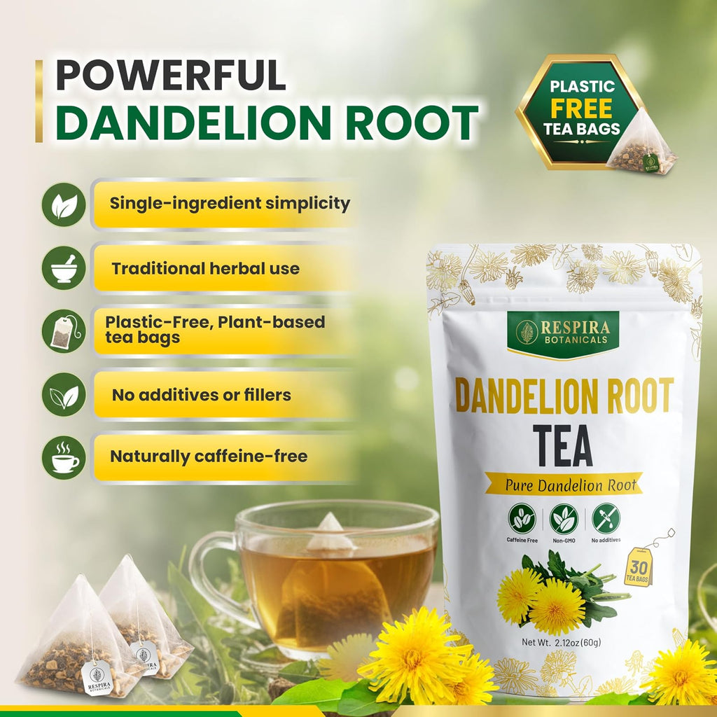 Respira Botanicals dandelion tea benefits