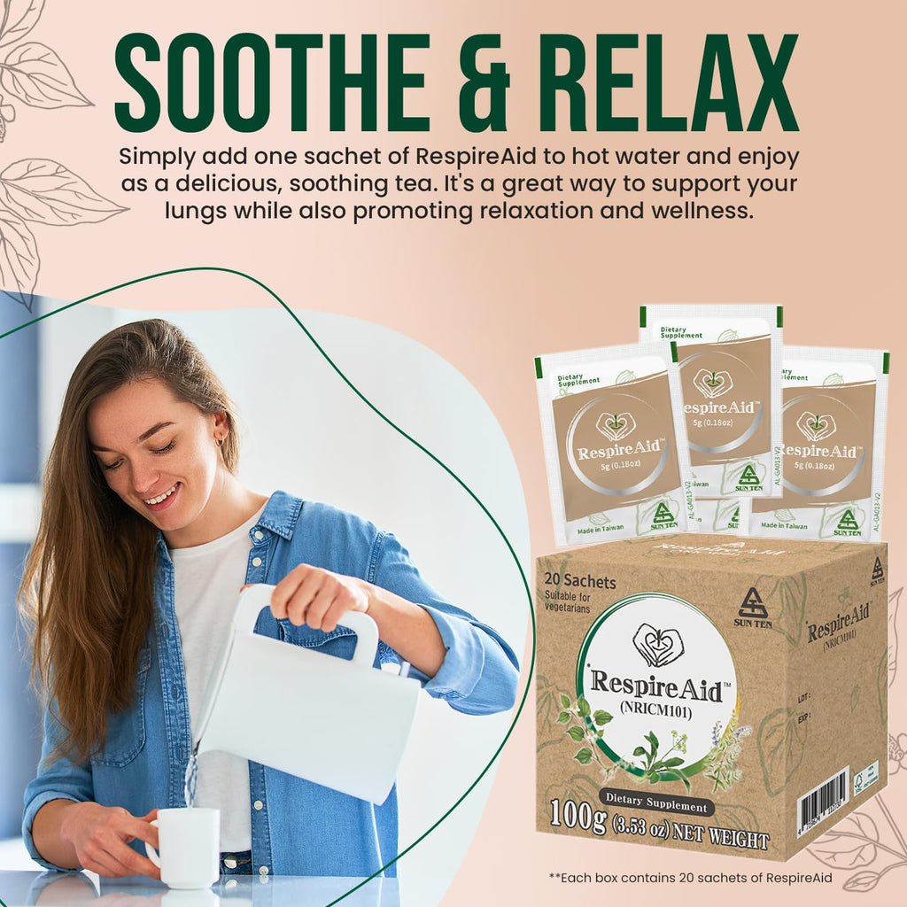 RespireAid sachets for easy use