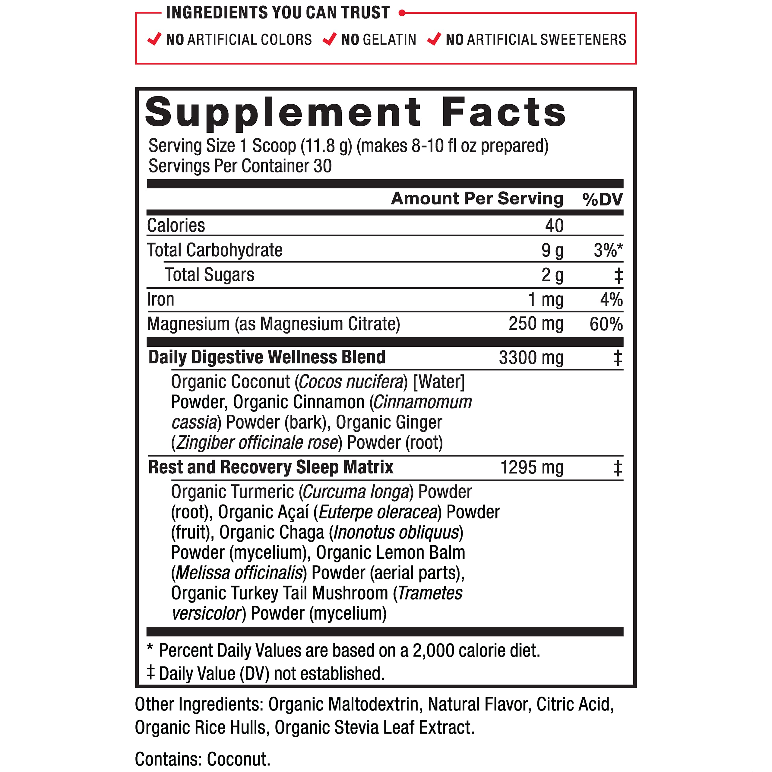 Rest and relaxation superfood blend
