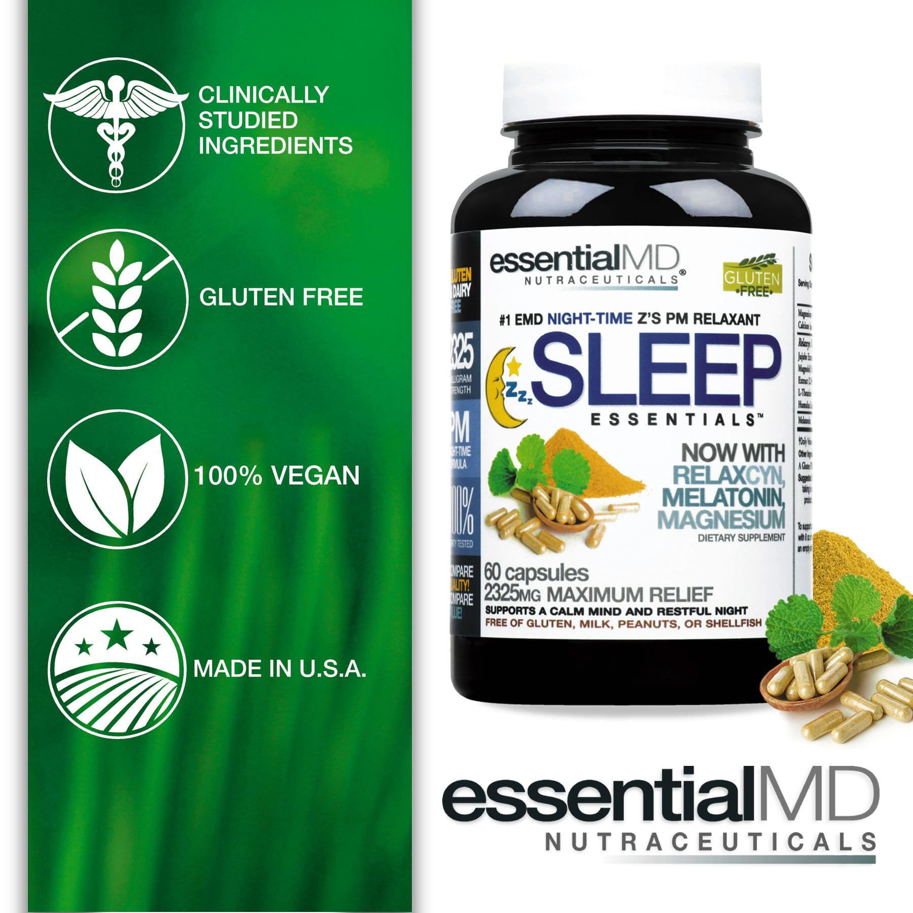 restful sleep with blended vitamin & mineral supplements