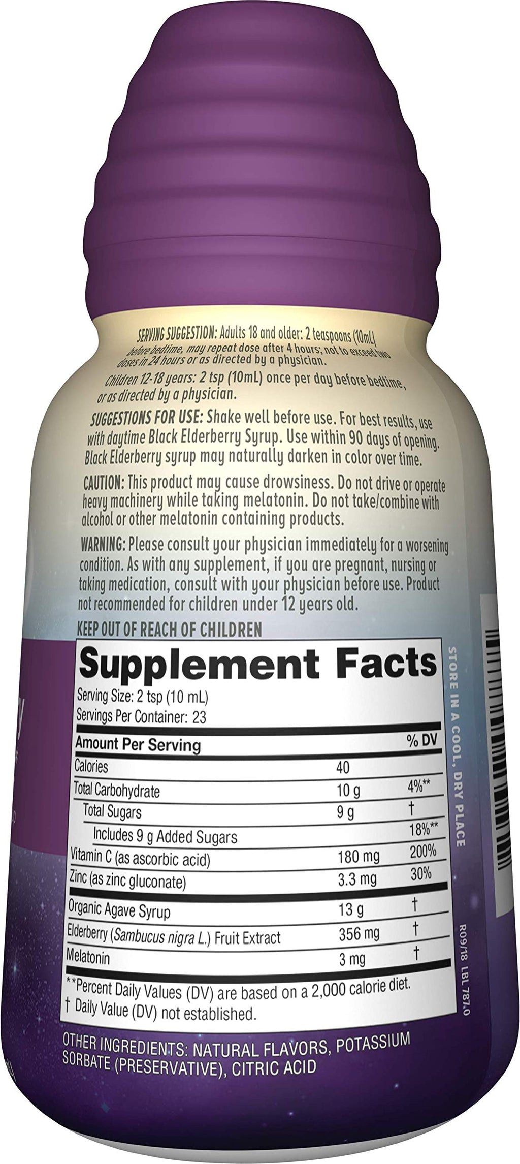 restful sleep with melatonin syrup