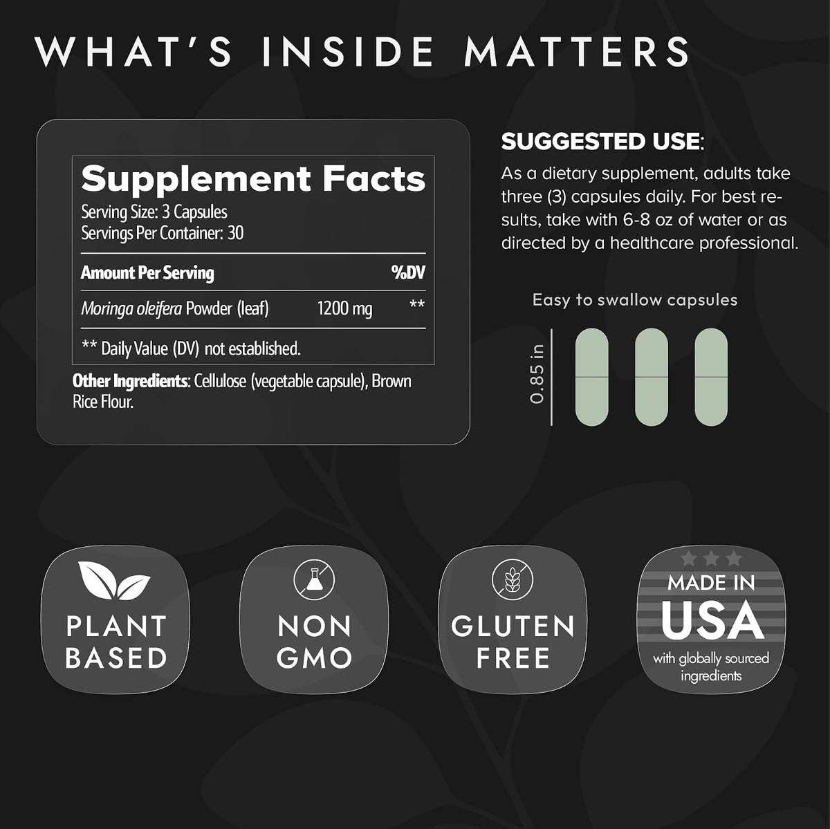 Restology Labs natural Moringa benefits