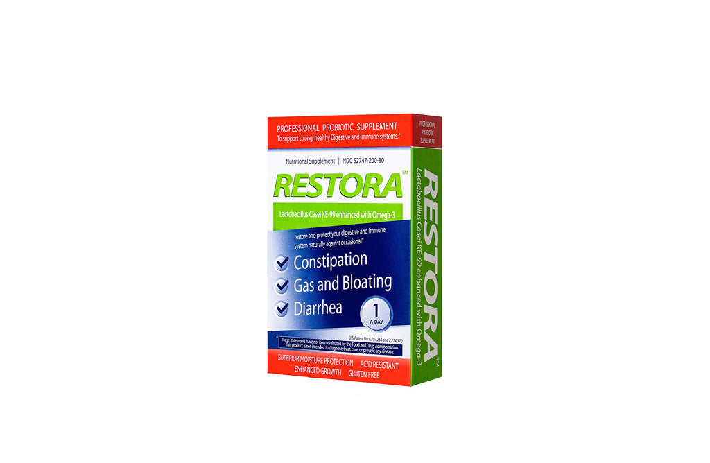 Restora probiotic supplement for gut health