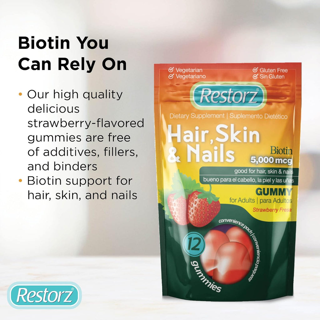 Restorz biotin vitamins for vibrant energy