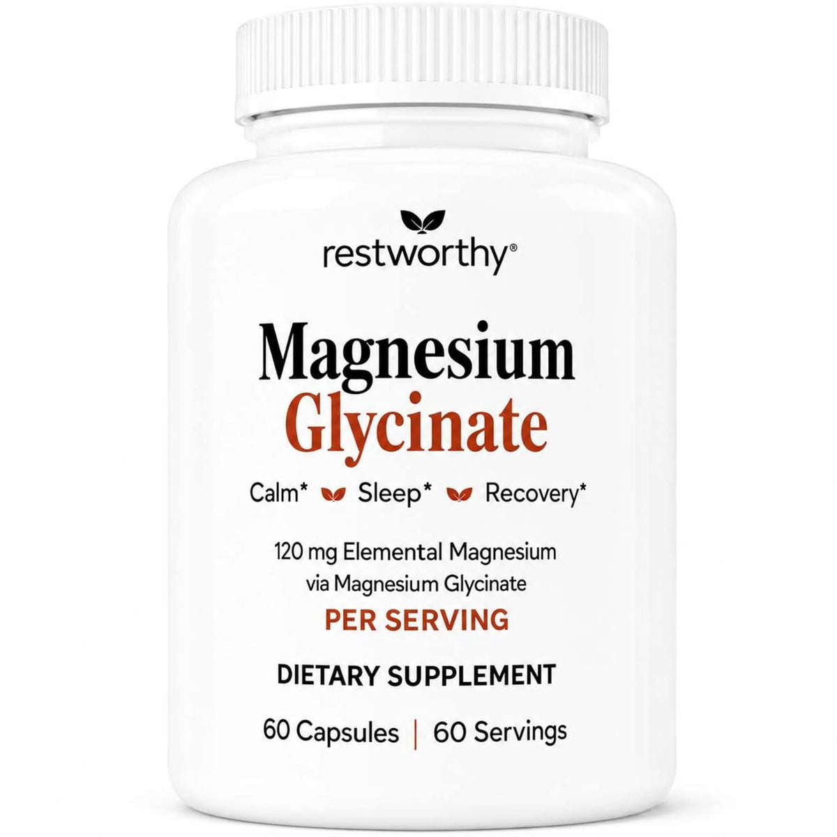 Restworthy Magnesium Glycinate capsules