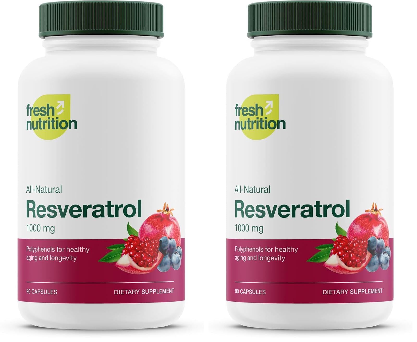 Resveratrol 750 mg antioxidant capsules